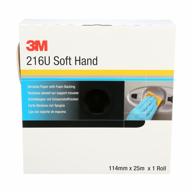 3M Soft Hand Abrasive Roll 216U, P320, 114mm x 25m