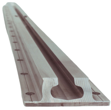 Wedge Clamp Anchoring Rail, No Slot, No Bevel
