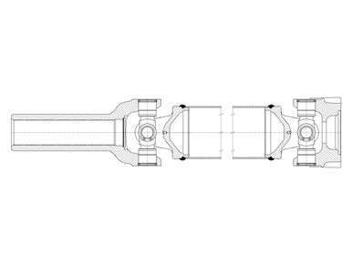 GSP Ford (RWD) Drive Shaft Assembly - Rear