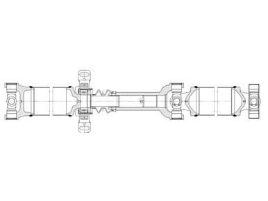GSP Chevrolet, GMC (RWD) Drive Shaft Assembly - Rear
