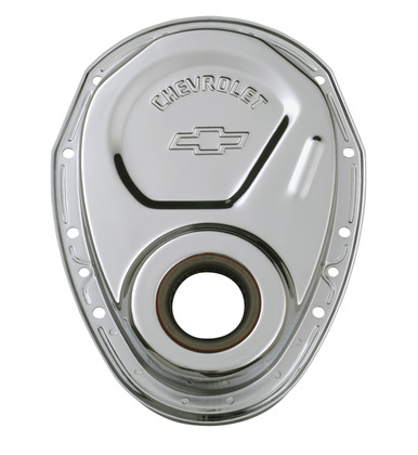 Proform Chevy Timing Chain Cover - Stamped Logo; Small Block