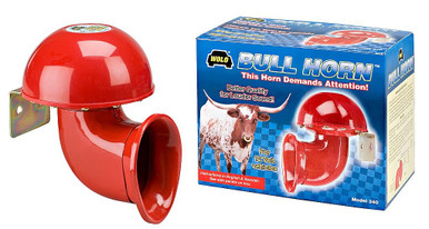 Wolo Horns BULL HORN- Electric Horn, Bright Red, Sounds like