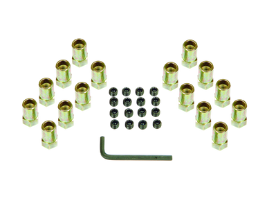Mr Gasket Rocker Arm Nuts 3/8" Gold