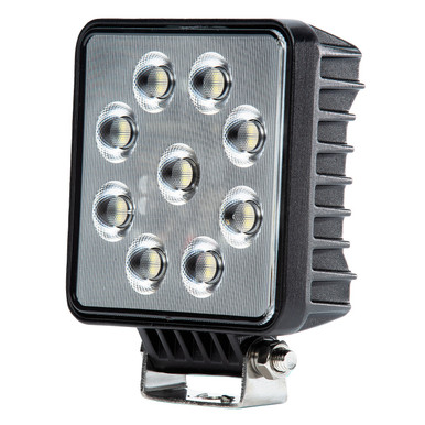 BrightSource Work Light; 4 in.; Square E-Mark; Flush Lens; W