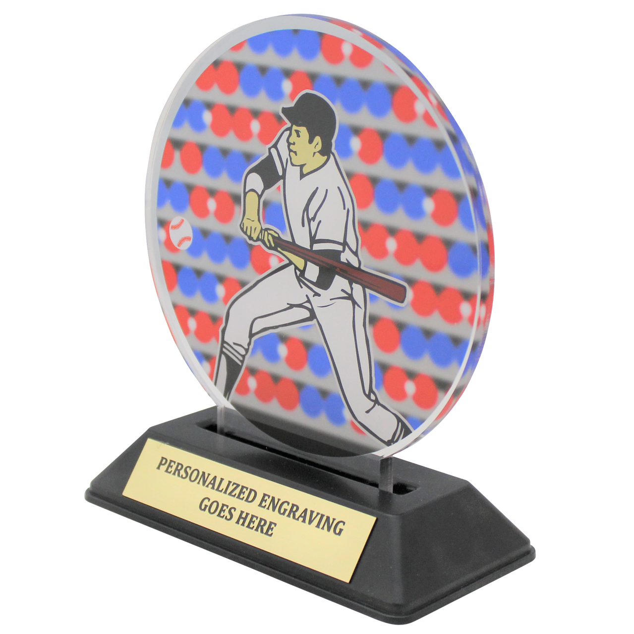 7-Inch Baseball Player Acrylic Trophy | Trophy Outlet