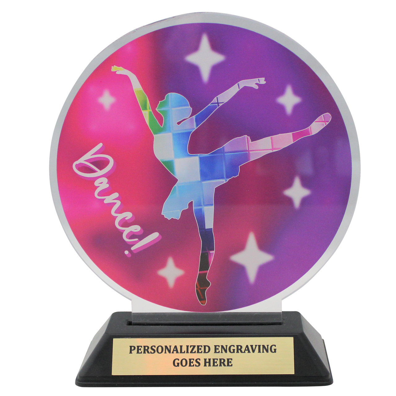 7-Inch Dancer Acrylic Trophy - Dance Award | Trophy Outlet