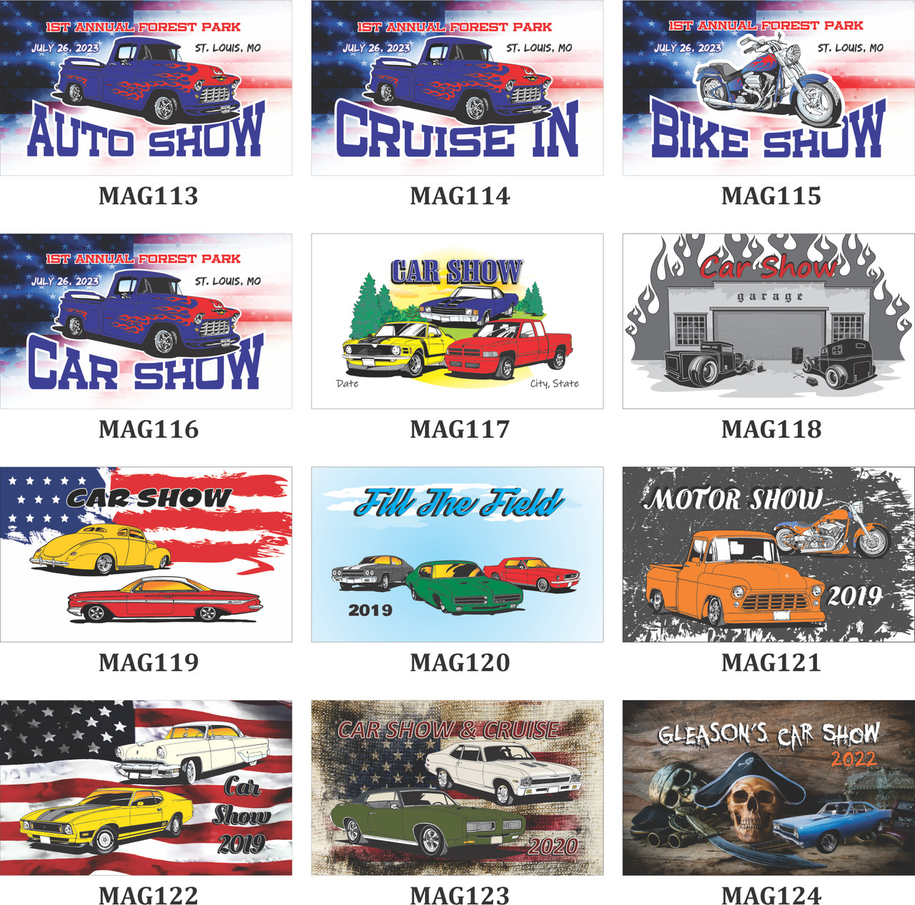 Custom 2x3.5 Magnetic Dash Plaques - Trophy Outlet