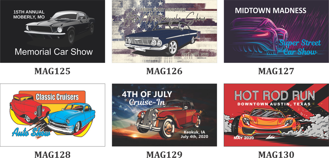 Custom 2x3.5 Magnetic Dash Plaques - Trophy Outlet