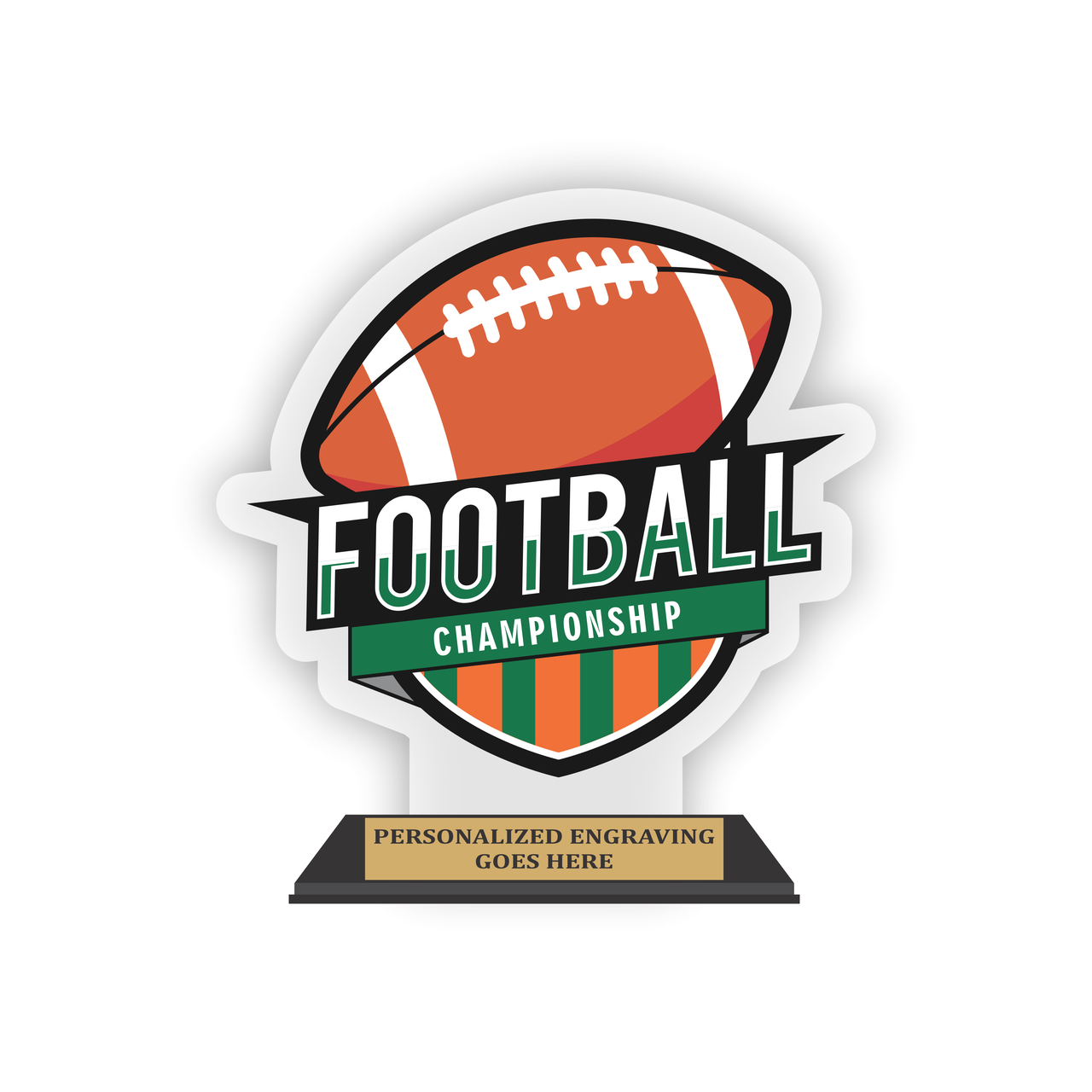 Football Acrylic Award | Perfect for Players and Coaches