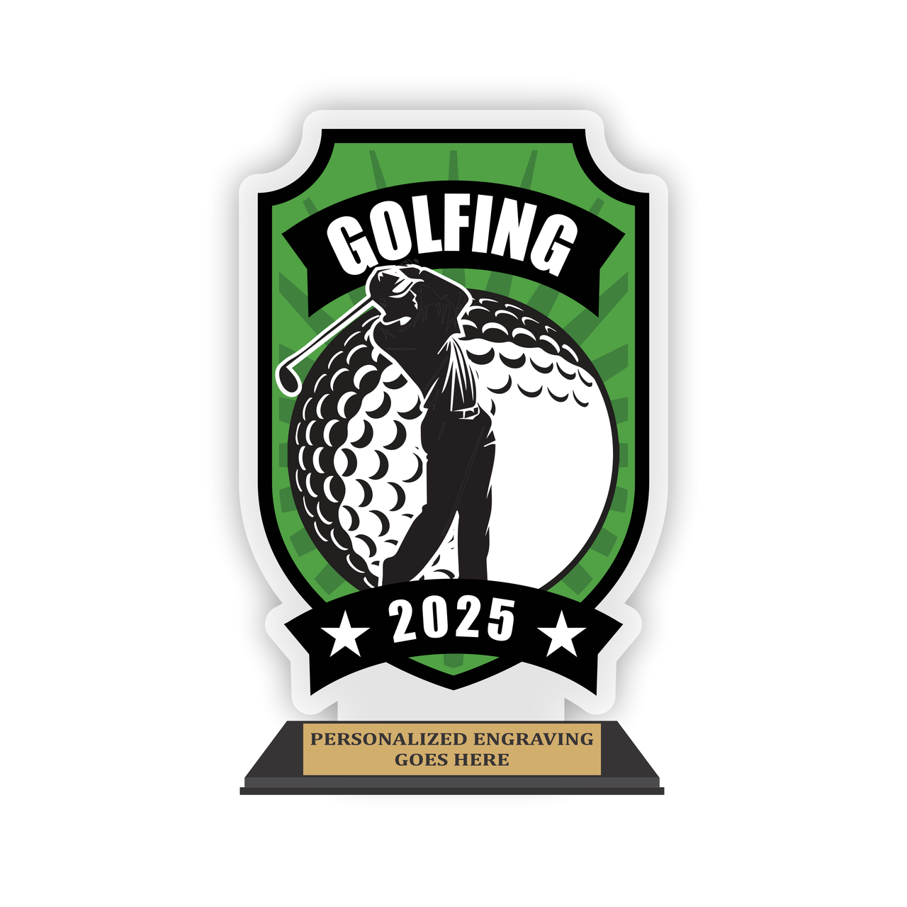 Acrylic Golf Champion Award | Perfect for Players and Coaches