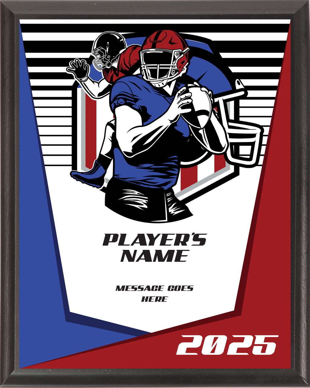 Football QB Plaque | Personalized Awards | Free Shipping