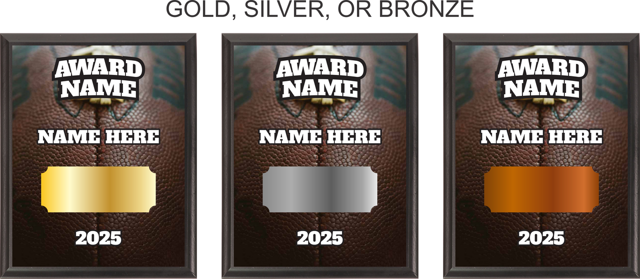Football Award Plaque | Personalized Awards | Free Shipping