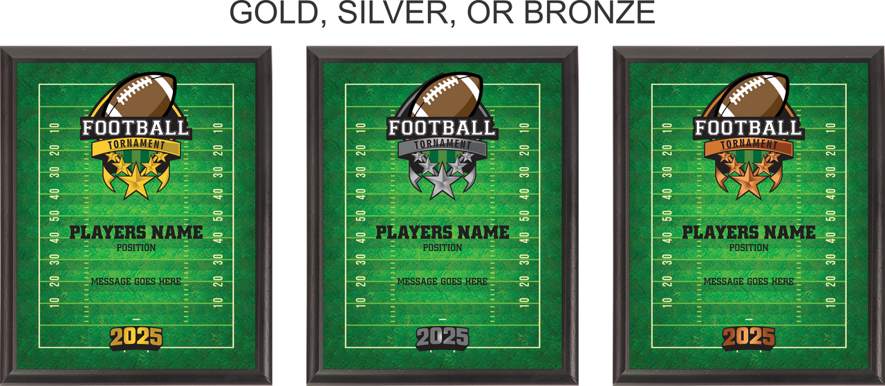 Football Field Plaque | Personalized Awards | Free Shipping