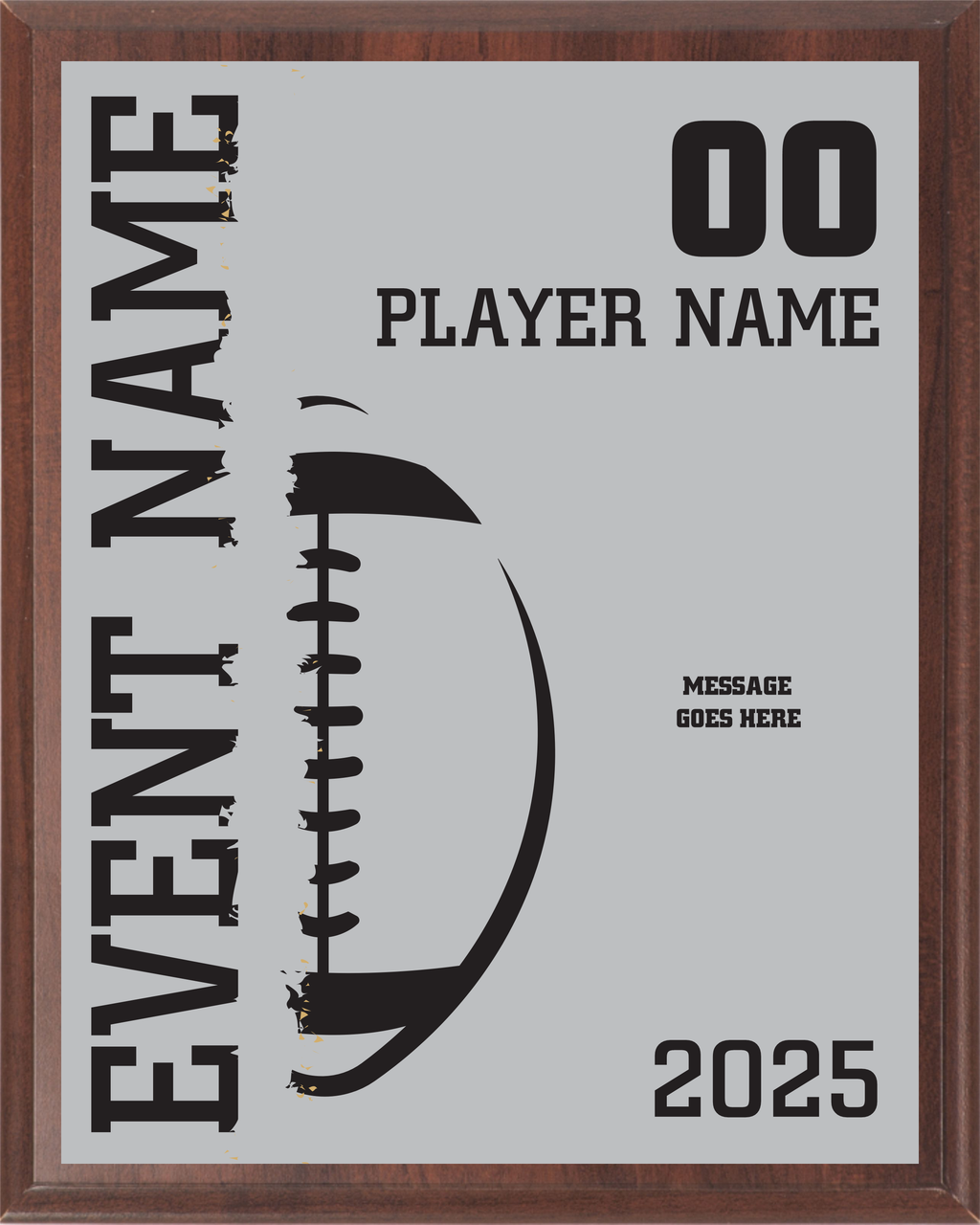 Football Player Plaque | Personalized Awards | Free Shipping