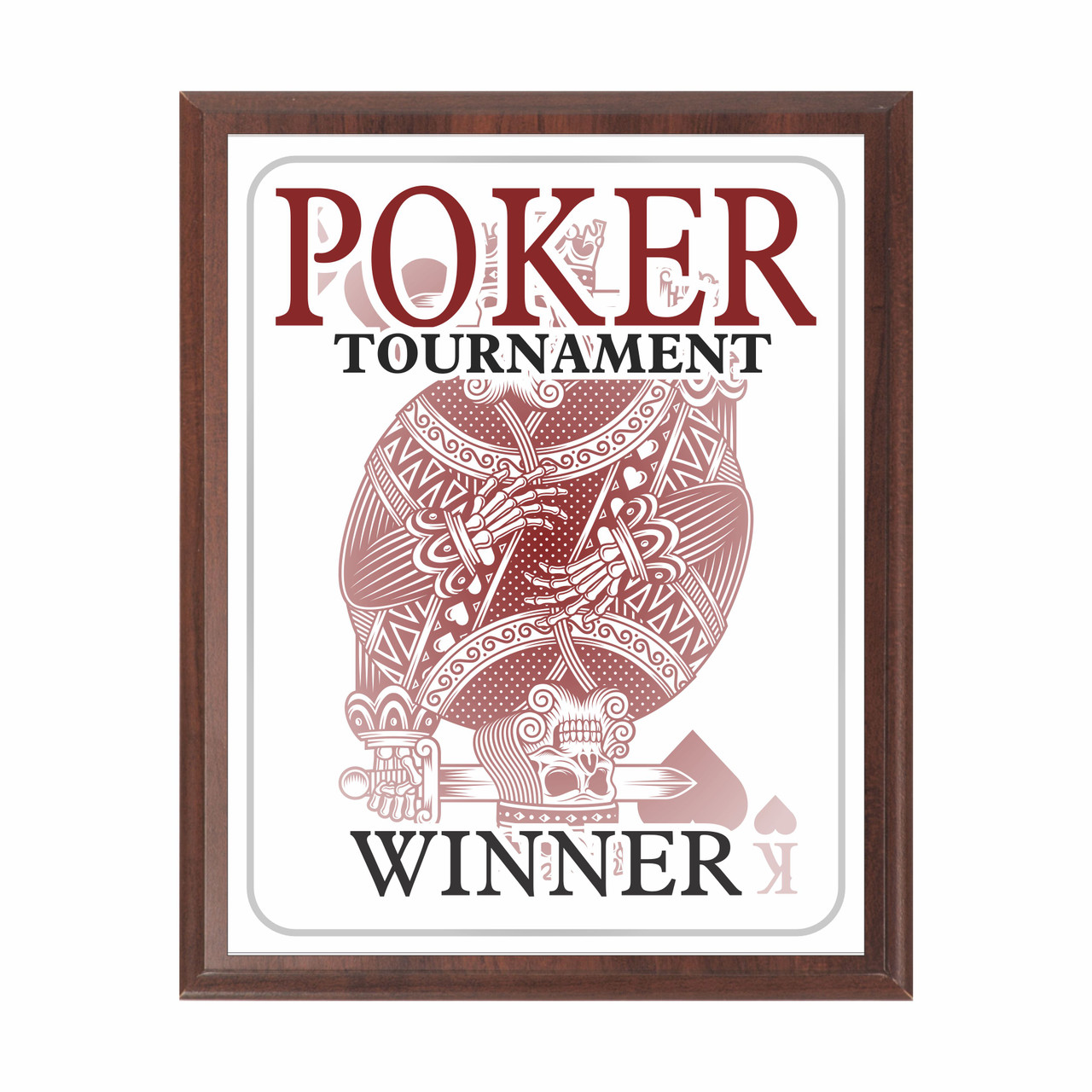 Poker King Card Award Plaque | King Card Design | Free Shipping