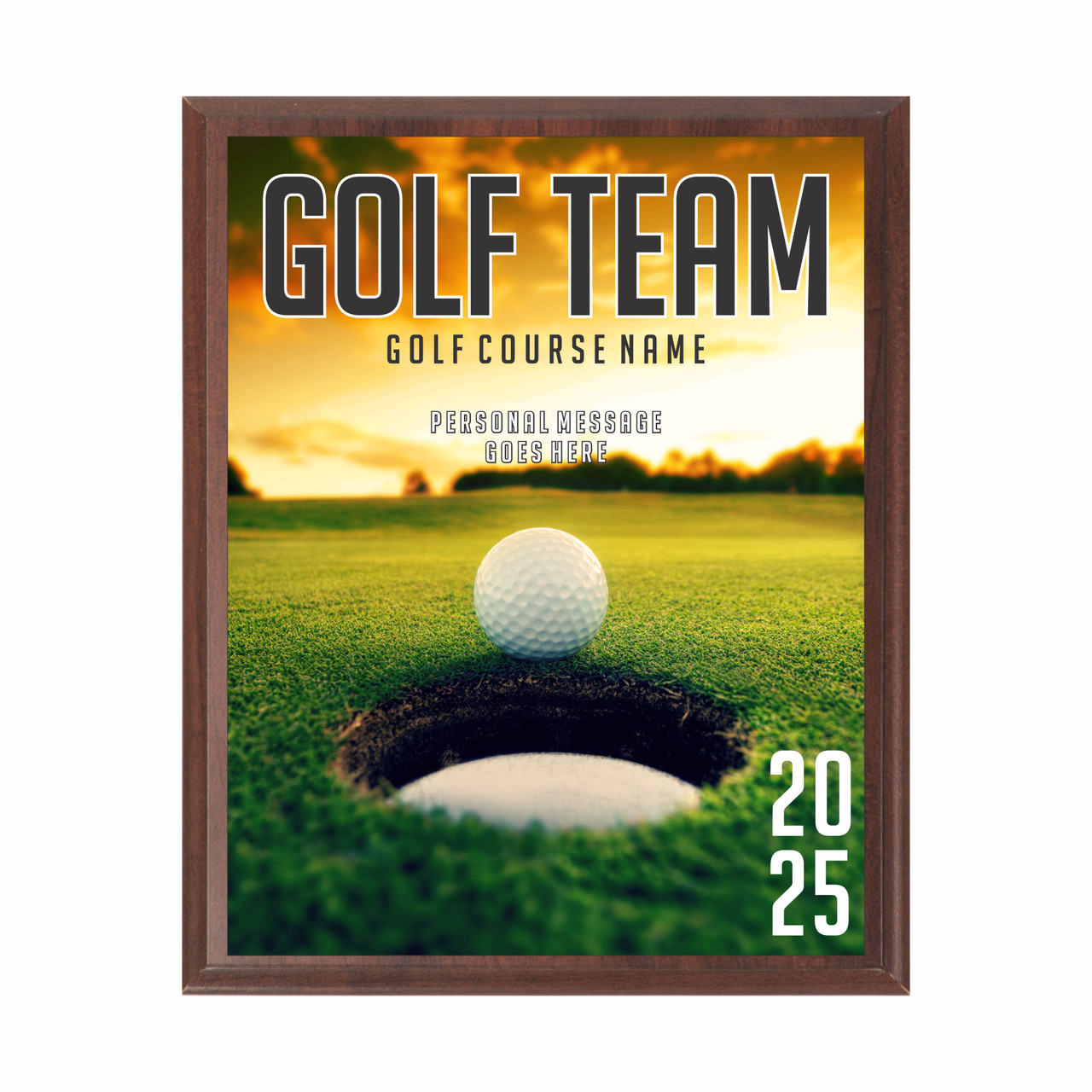 Golf Team Award Plaque | Customizable Golf Awards | Free Shipping