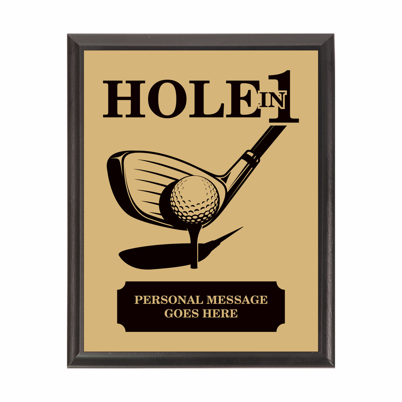 Golf Hole in One Award Plaque | Personalized Sports Award with Free ...