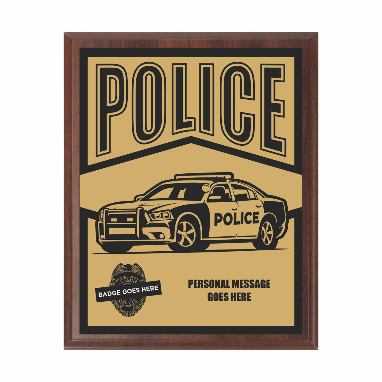 Police Award Plaque | Law Enforcement Tribute Plaque