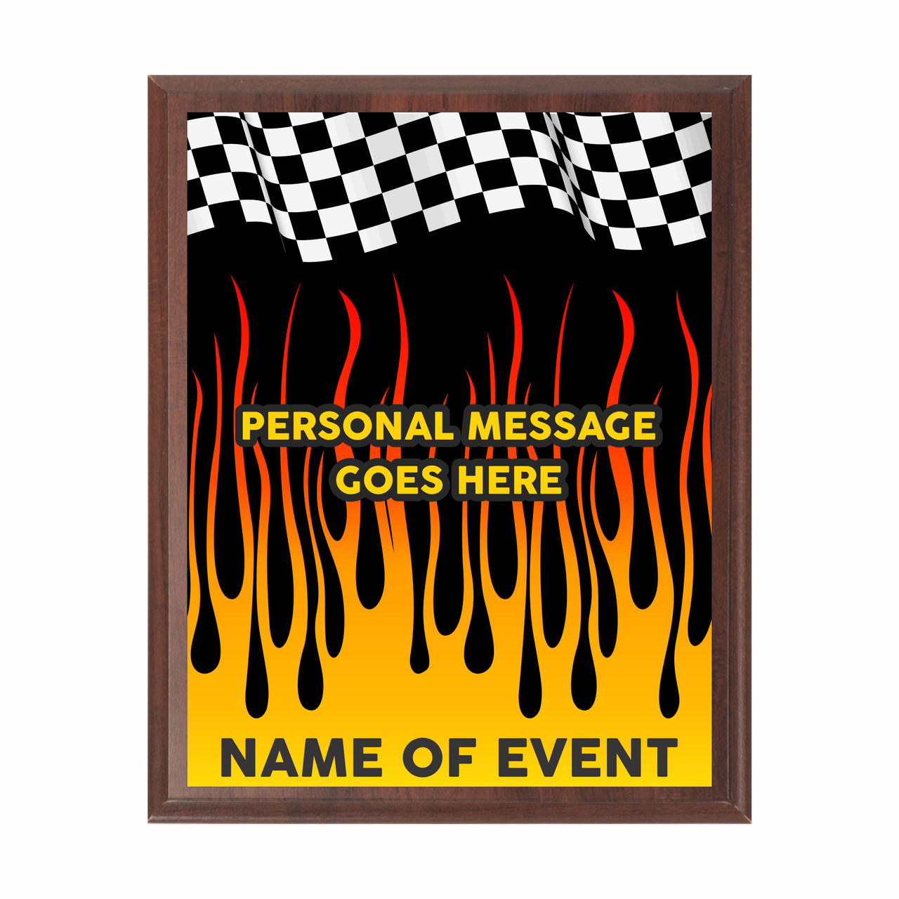 Racing Event Award Plaque | Race Day Recognition Award