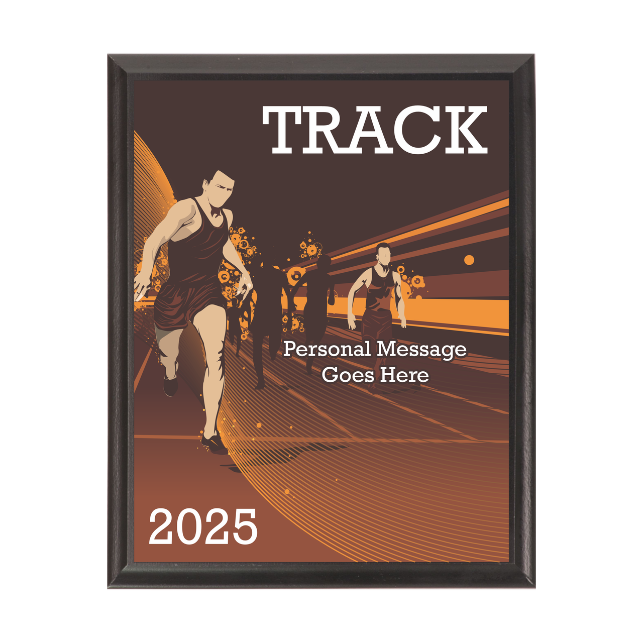 Track Event Plaque | Custom Award for Tournaments & Leagues