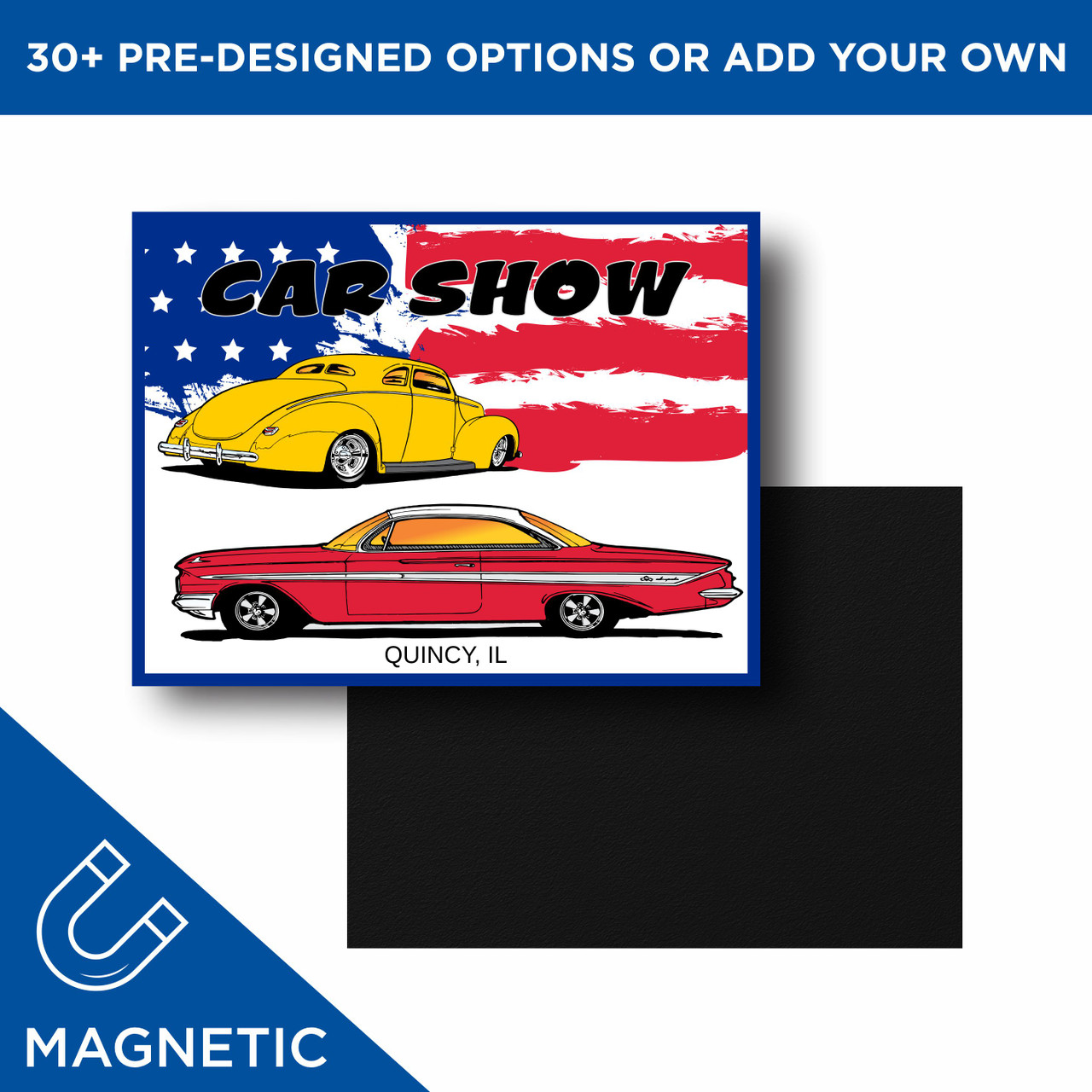 Custom 3X4 Magnetic Dash Plaques | Fast Shipping