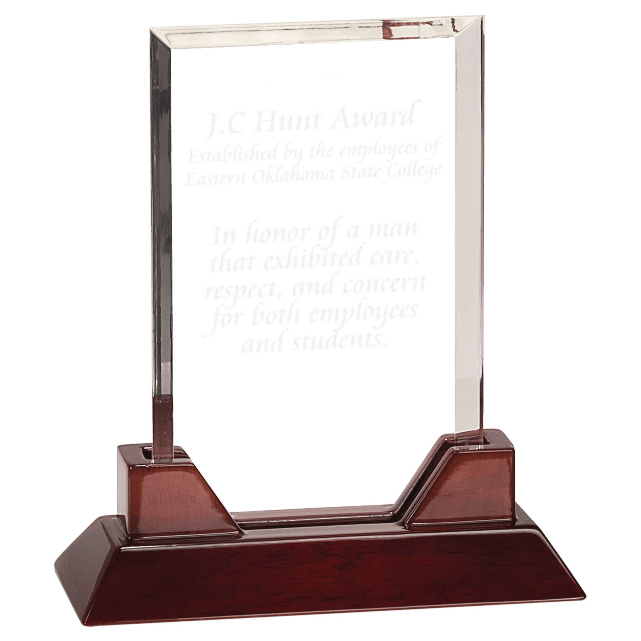 Prestige Rectangle Acrylic Award | Custom Cut Acrylic Awards
