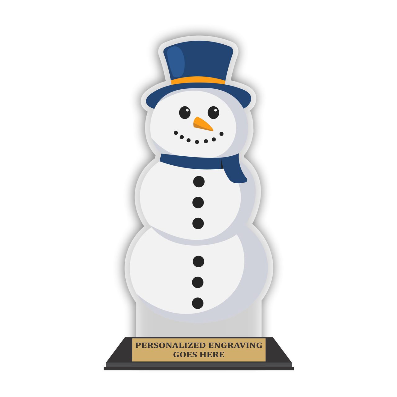 Snowman Acrylic Award– Festive Holiday Award