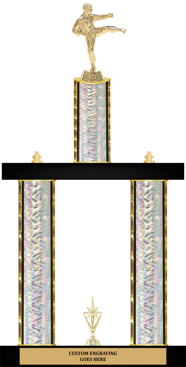 2 Column Male Karate Trophy | Design a Truly Unique Award with Trophy ...