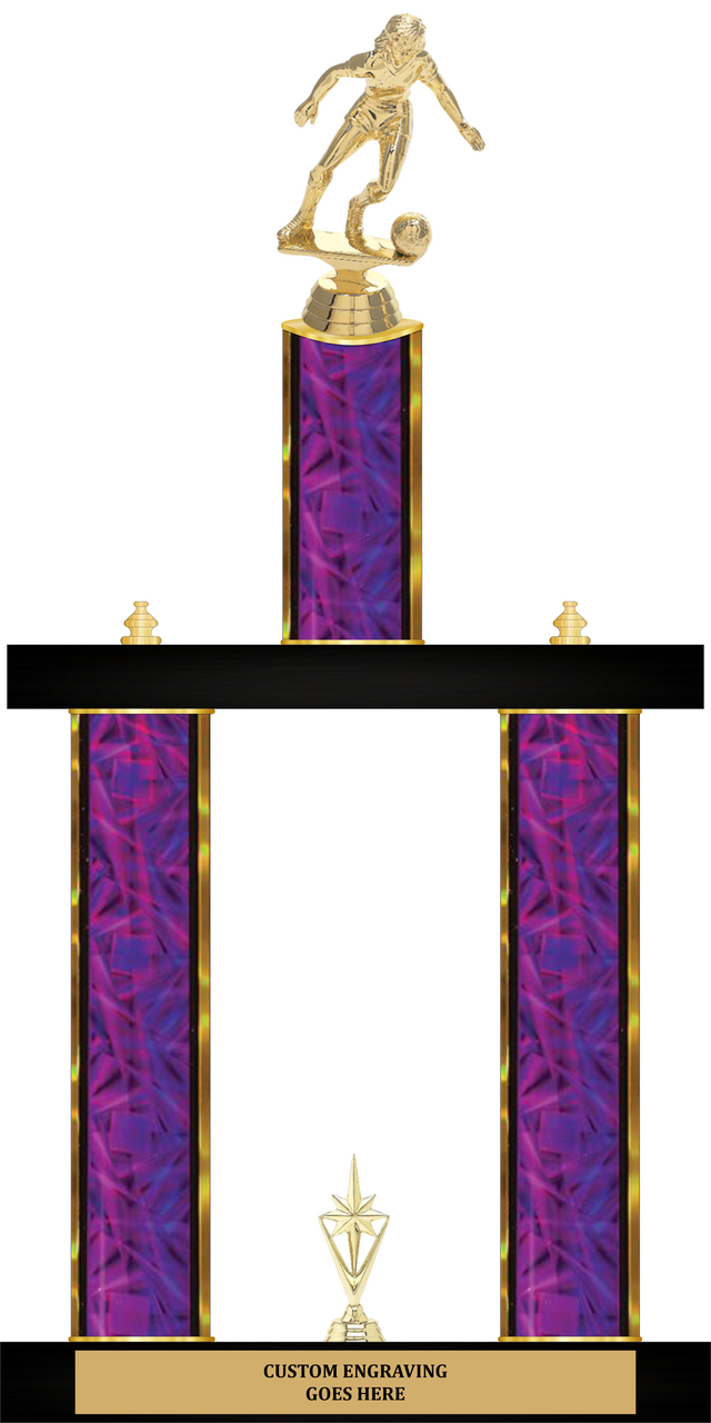 2 Column Female Soccer Trophy | Design a Truly Unique Award with Trophy ...