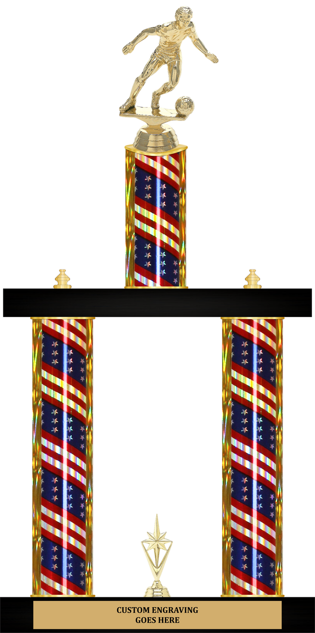 2 Column Male Soccer Trophy | Design a Truly Unique Award with Trophy ...