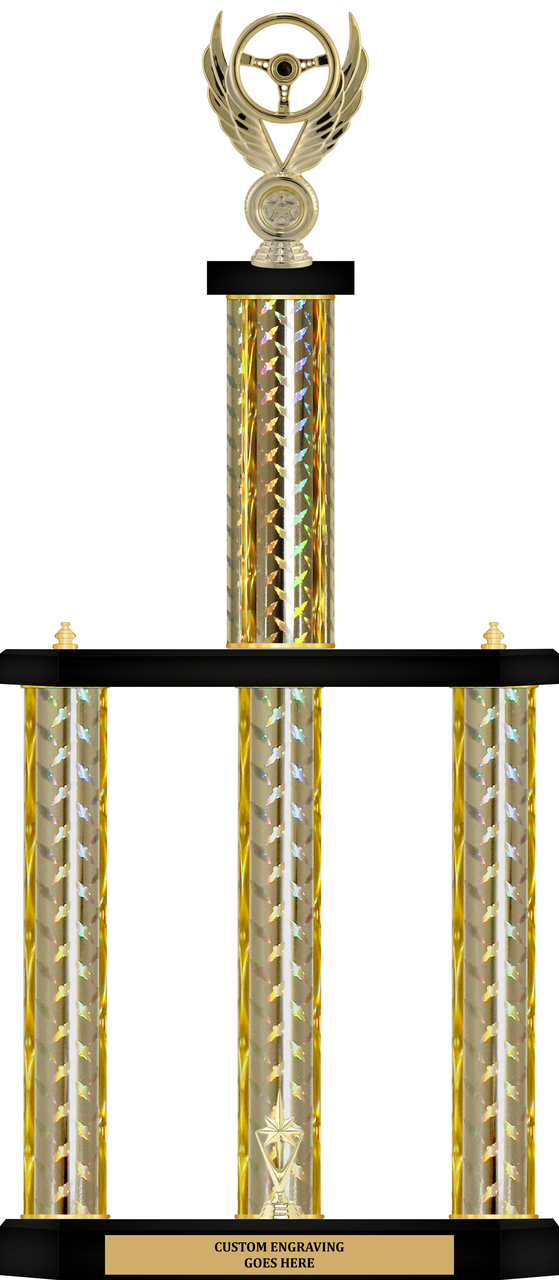 3 column Car Show Trophies | Shop Trophy Outlet for Customized Awards