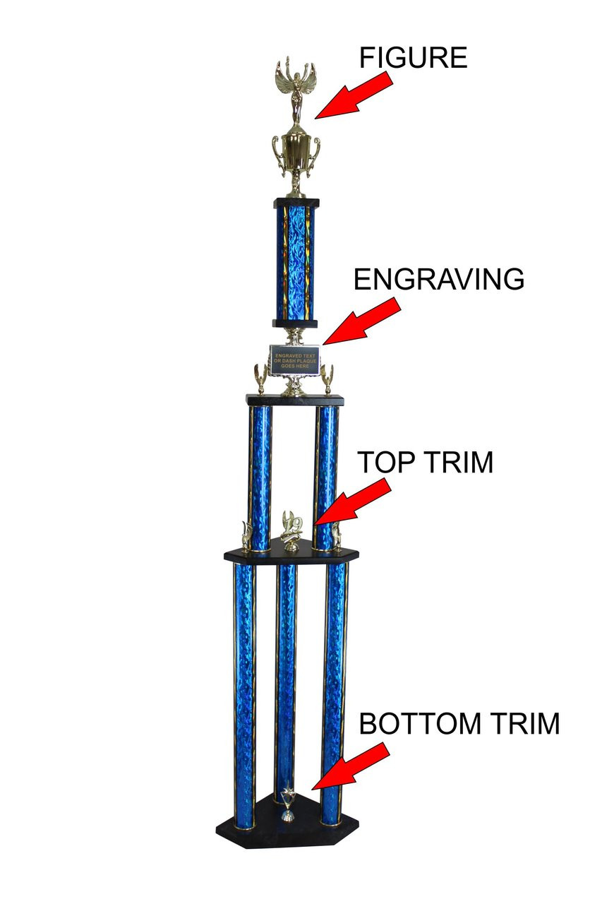 Three Tier Trophy | Create Your Own Custom Trophy