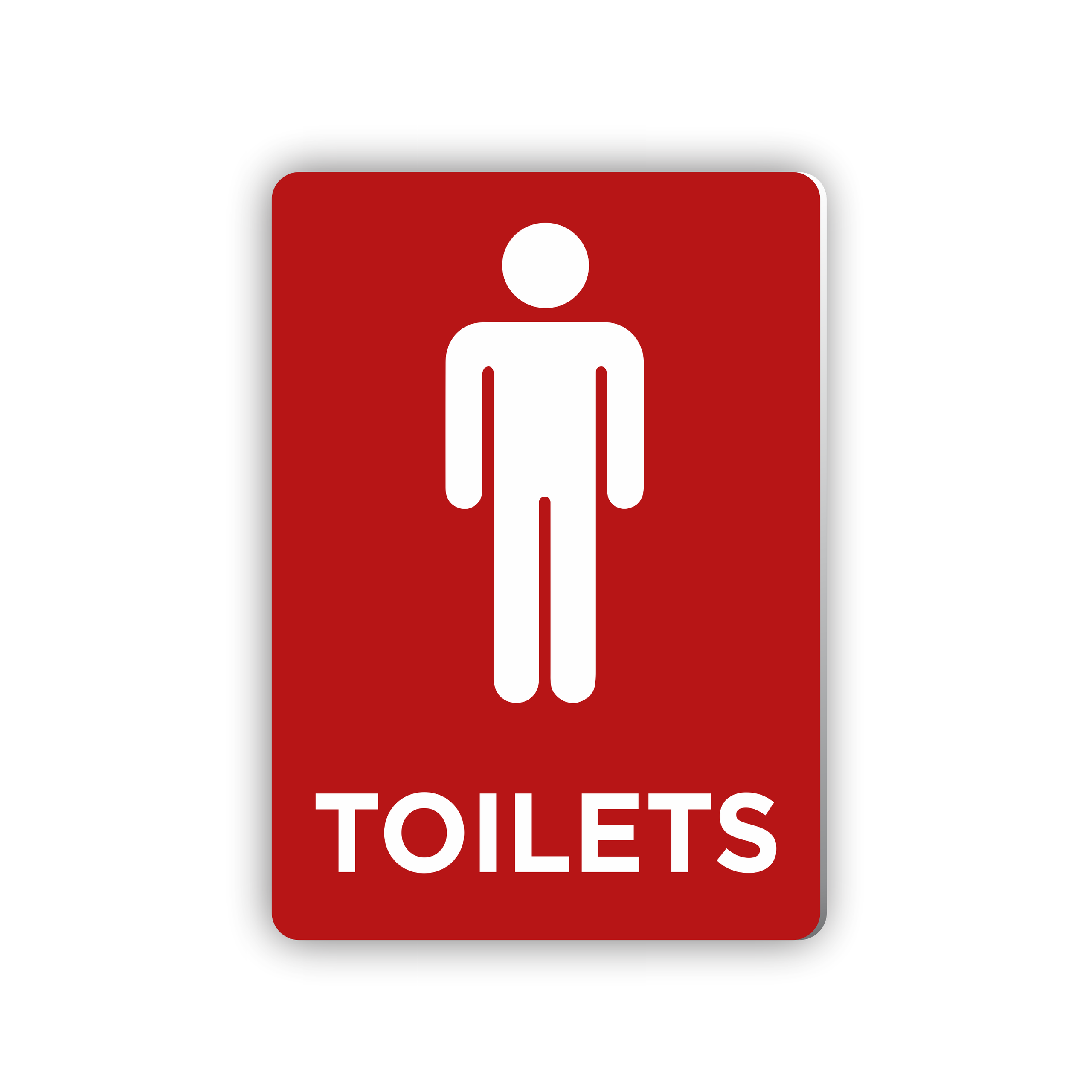 Bathroom Signs – 4x6 Engraved Plastic Restroom Signs (Male, Female, Unisex)