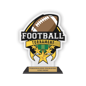 Football Acrylic Awards ~ Free Engraving | Trophy Outlet