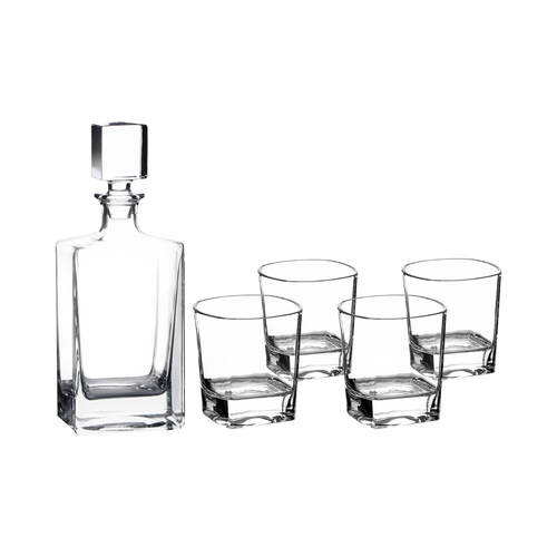 Personalized Decanter Gift Set with 4 Glasses – 750ml, 810ml, or 850ml ...