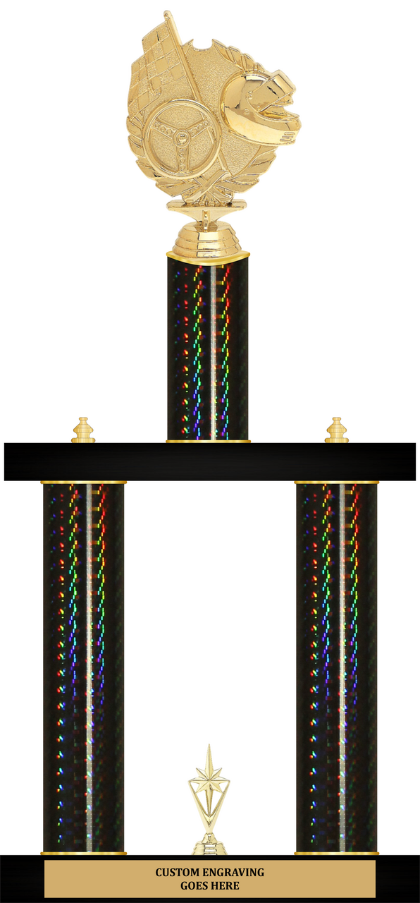 2 Column Racing Trophy | Design a Truly Unique Award with Trophy Outlet