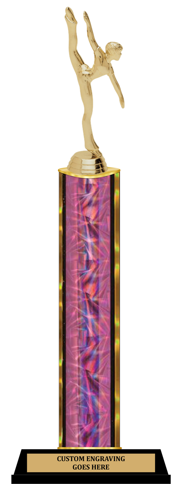 Dance Single Column Trophy | Customizable Award in 4 Sizes with Free ...
