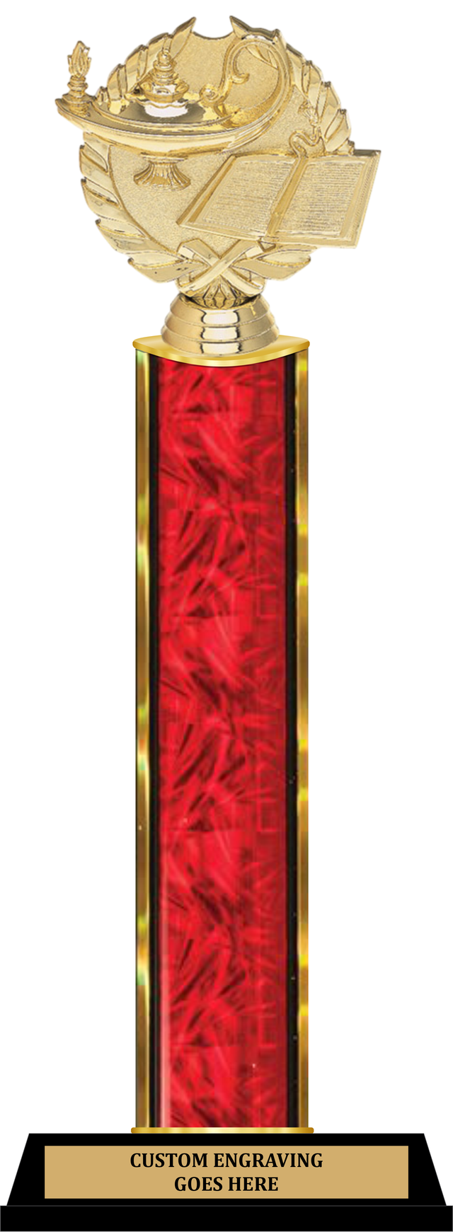 Academic Single Column Trophy | Customizable Award in 4 Sizes with Free ...