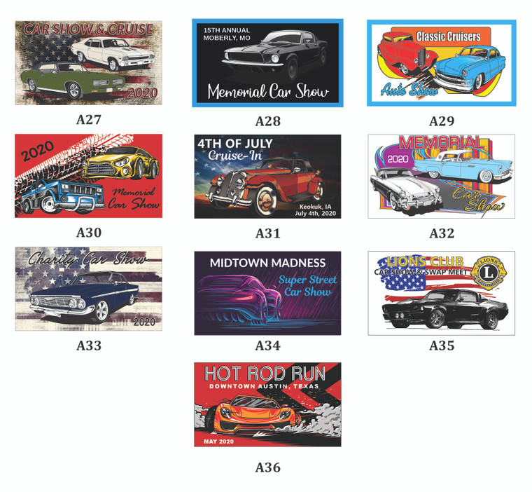 Full Color High Quality 2x3.5 Dash Plaques