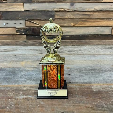 Pumpkin Head Halloween Trophy | Acrylic Pumpkin Trophies