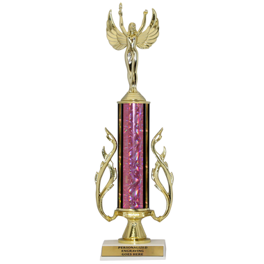 Single Column Victory Female Trophy - Custom Award