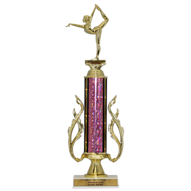 Customizable Single-Column Dance Trophy with Dancer Figurine ...