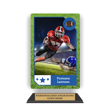 Personalized Football Card Design | Add Your Photo, Name, Number