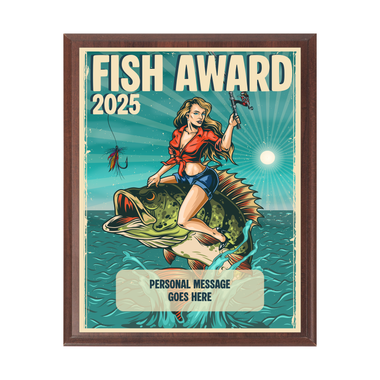 Fish Award Plaque | Custom Engraved Angler and Catch Recognition