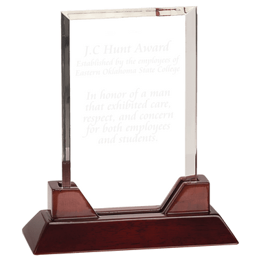 Prestige Rectangle Acrylic Award | Custom Cut Acrylic Awards