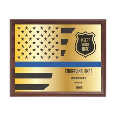 First Responder Clipped Corner Plaque | Custom Engraved First Responder ...