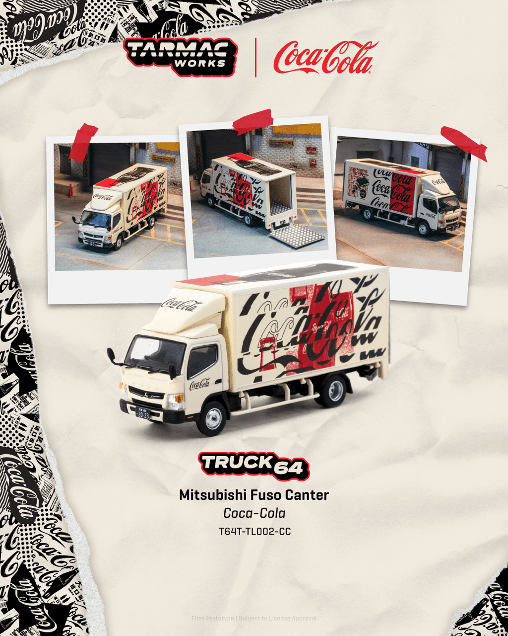 Tarmac Works 1:64 Mitsubishi Fuso Canter COCA- COLA (T64T-TL002-CC ...