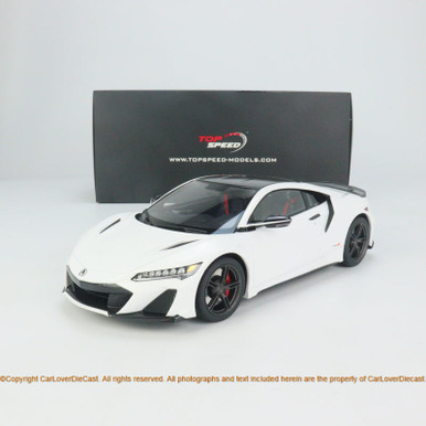 TopSpeed 1/18 Acura NSX Type S 2022 130R White (TS0420) Resin car model ...