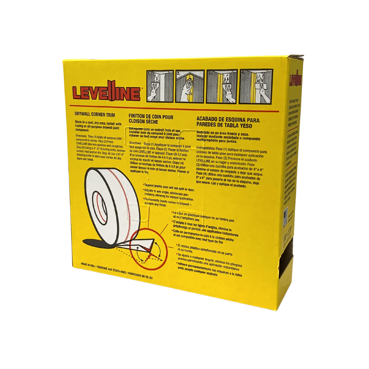 Levelline Drywall Corner Tape 2.75 in. x 100 ft. Roll | Walltools.com