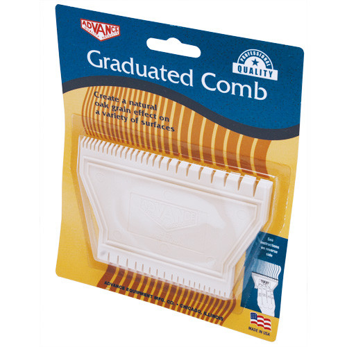 Advance 5 in. Graduated Graining Comb (Fine to Coarse) | Walltools.com